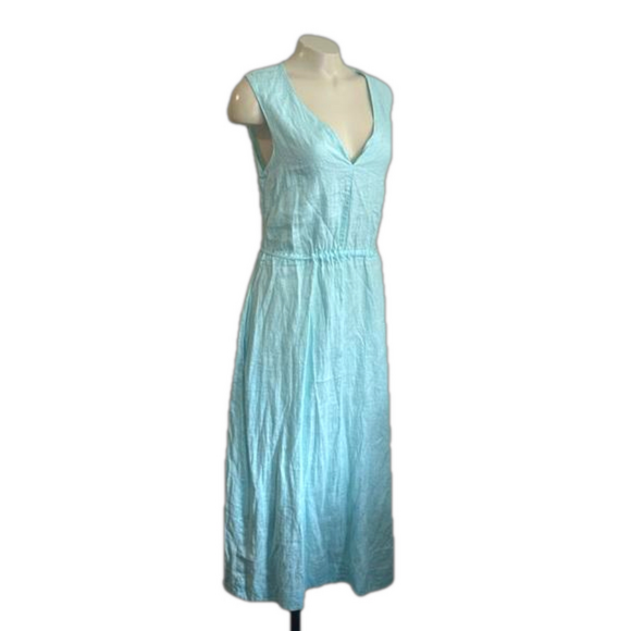 Magaschoni | Dresses | Magaschoni 0 Linen Maxi Summer Resort Turquoise ...